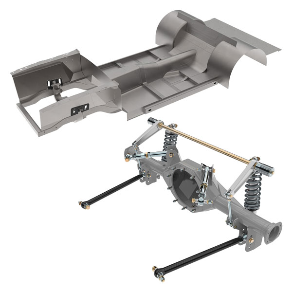 TCP - Canted 4-Link Chassis - Complete Chassis Kits - Chassis (Weld-In)